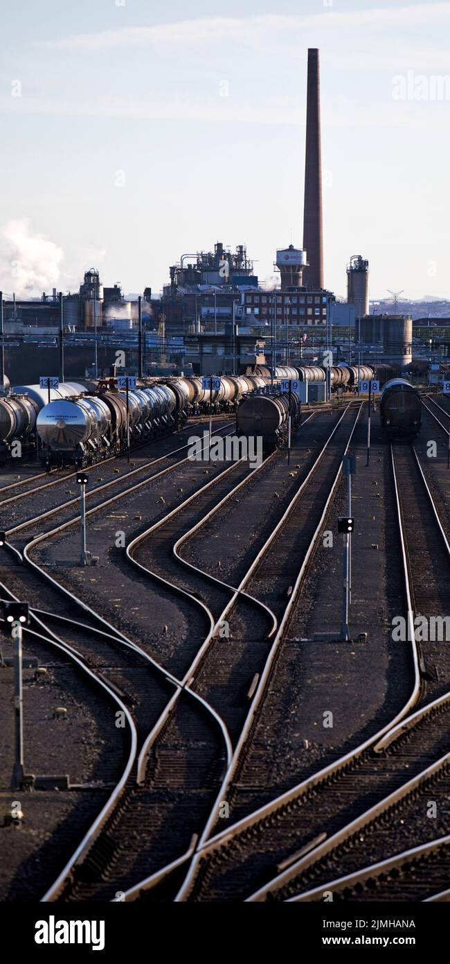 Goods station in Godorf, Cologne, North Rhine-Westphalia, Germany ...
