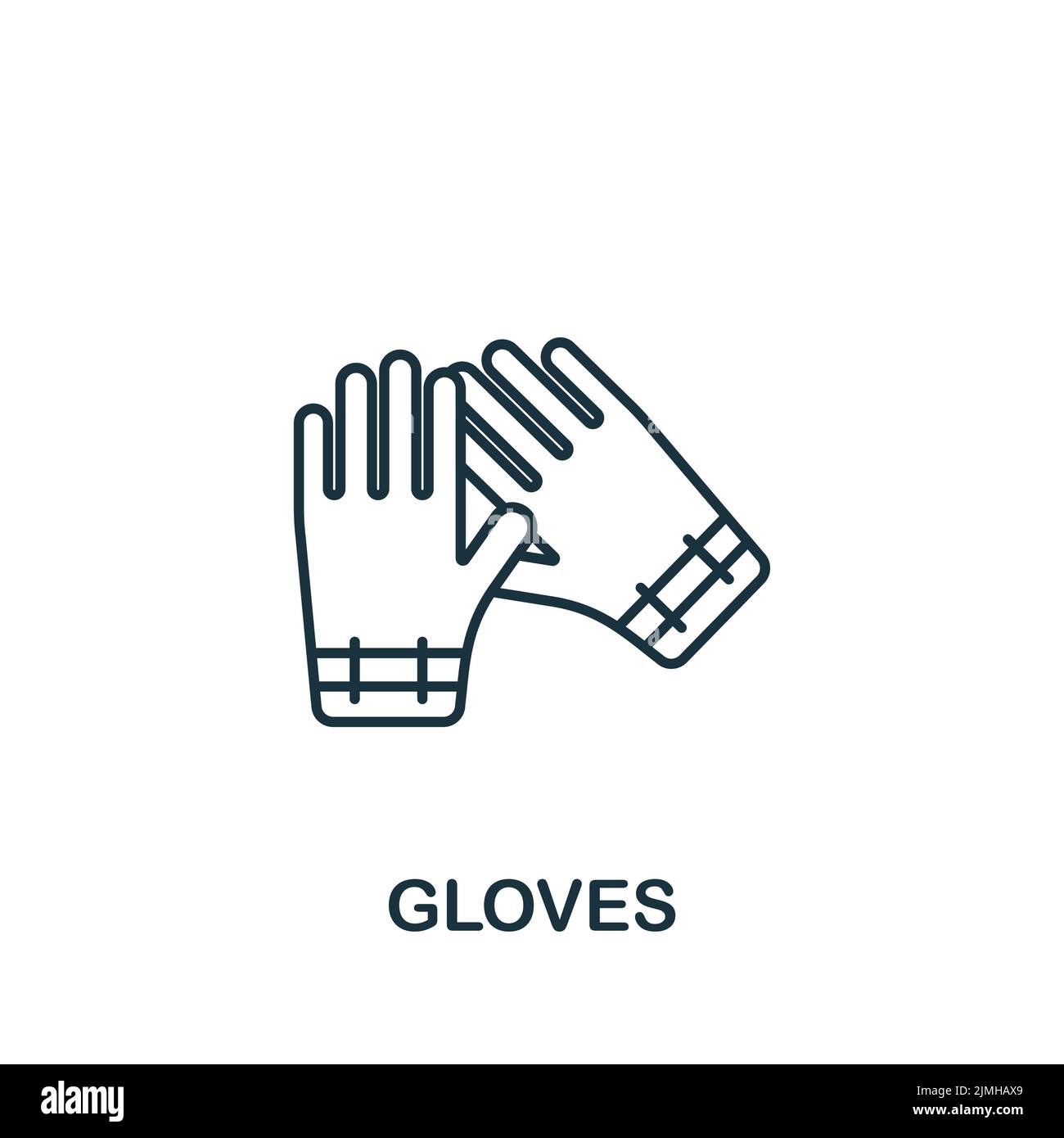 Gloves icon. Monochrome simple Clothes icon for templates, web design ...