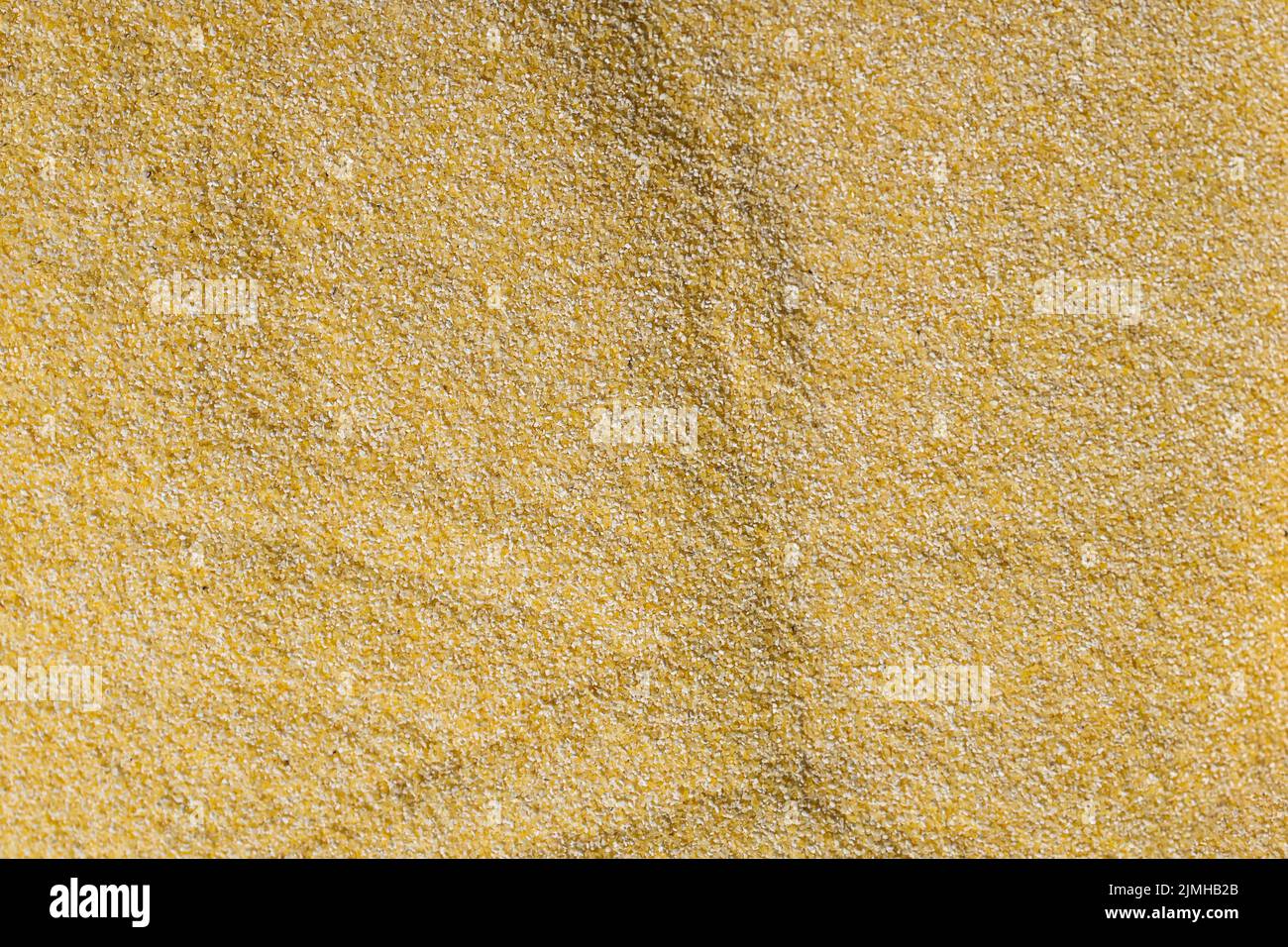Yellow texture finely ground barley groats Stock Photo - Alamy
