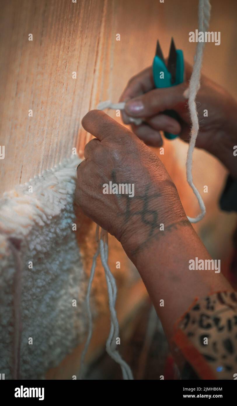 Process of making rugs hi-res stock photography and images - Alamy