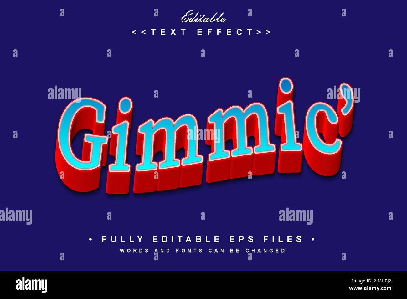 A vector design of A wallpaper with "Gimmic" word on a blue background ...