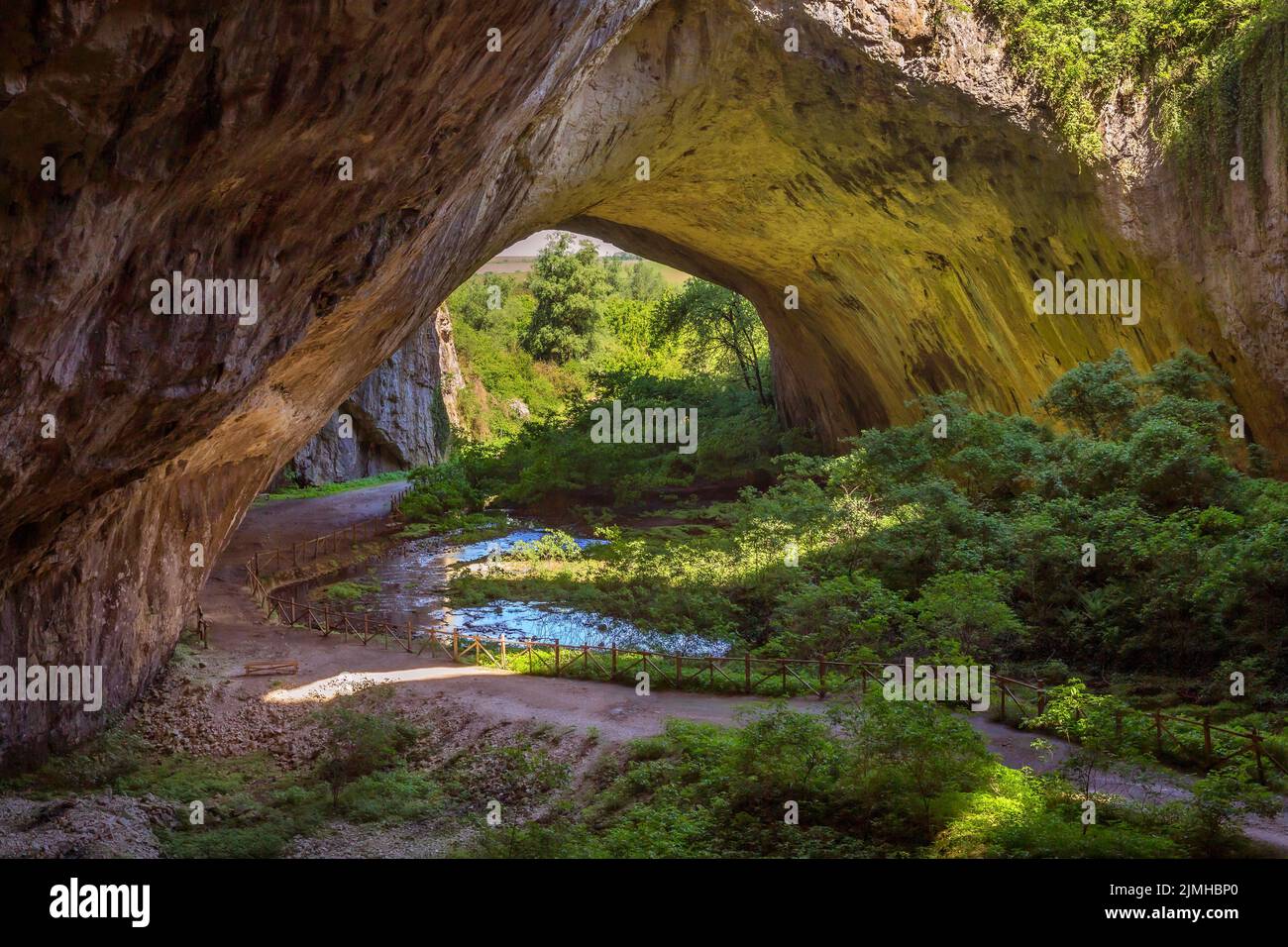 Devetashka Cave in Bulgaria, inside view Stock Photo - Alamy