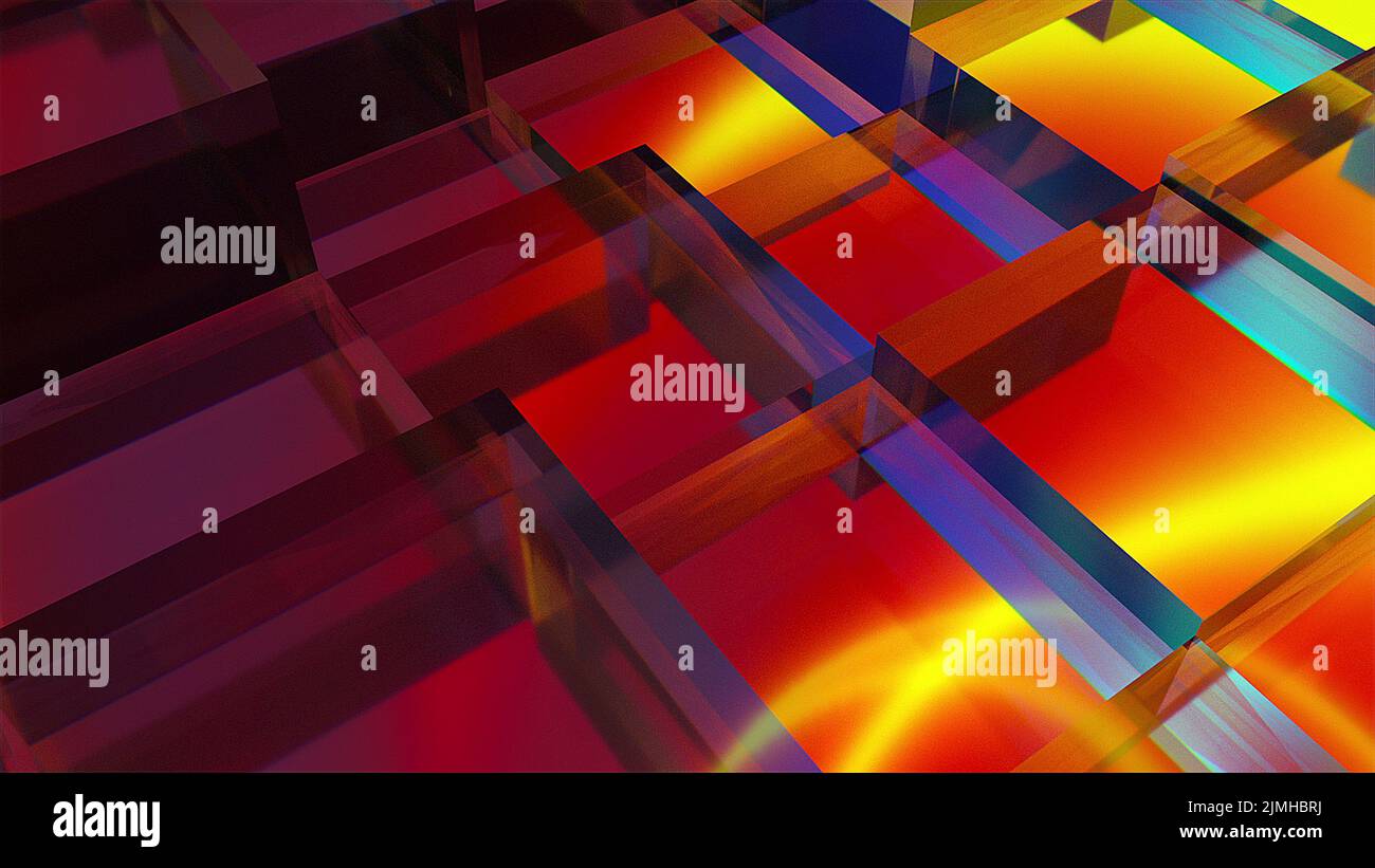Glossy colorful cubes Stock Photo - Alamy