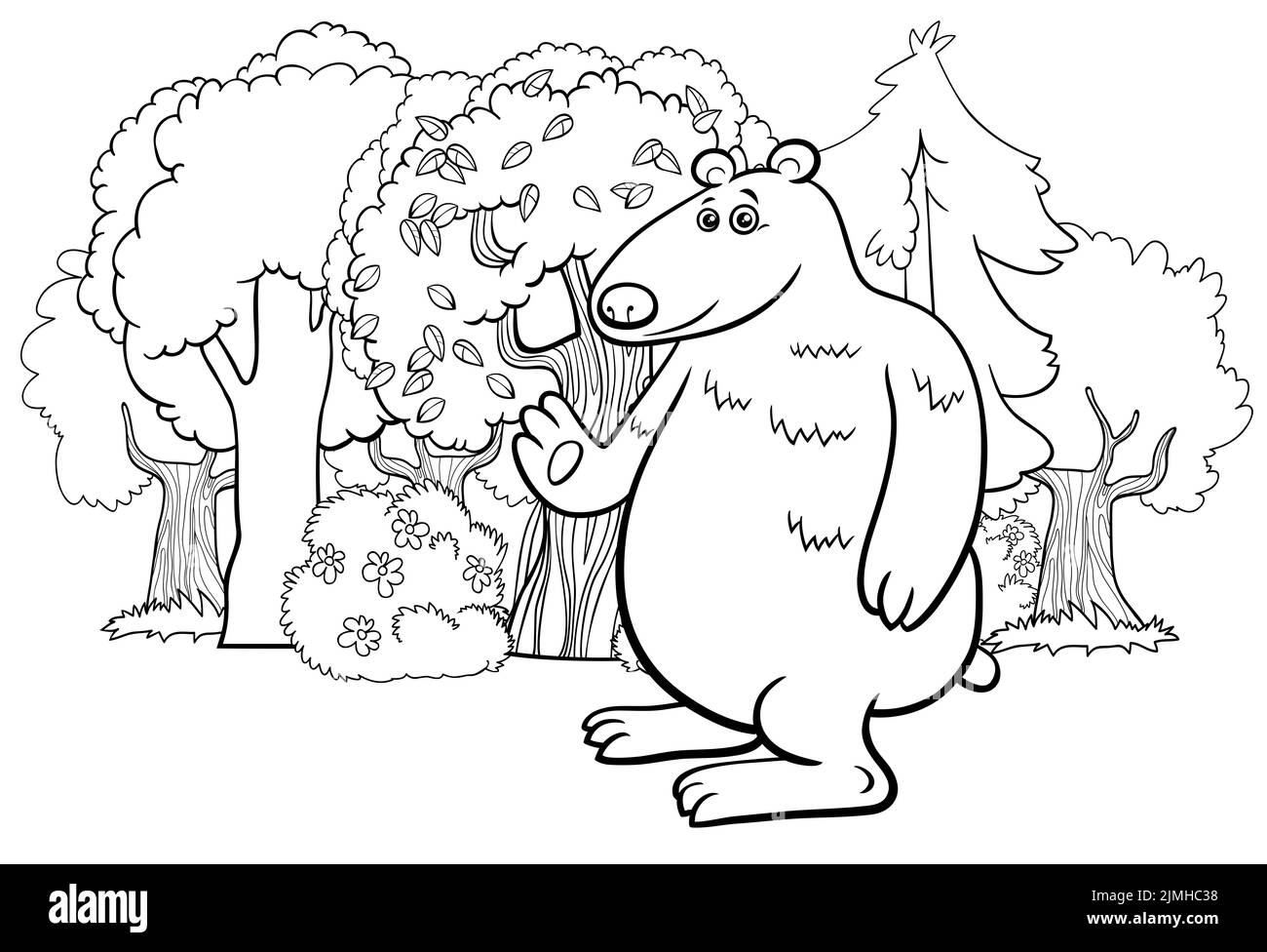 Deciduous Forest Coloring Page