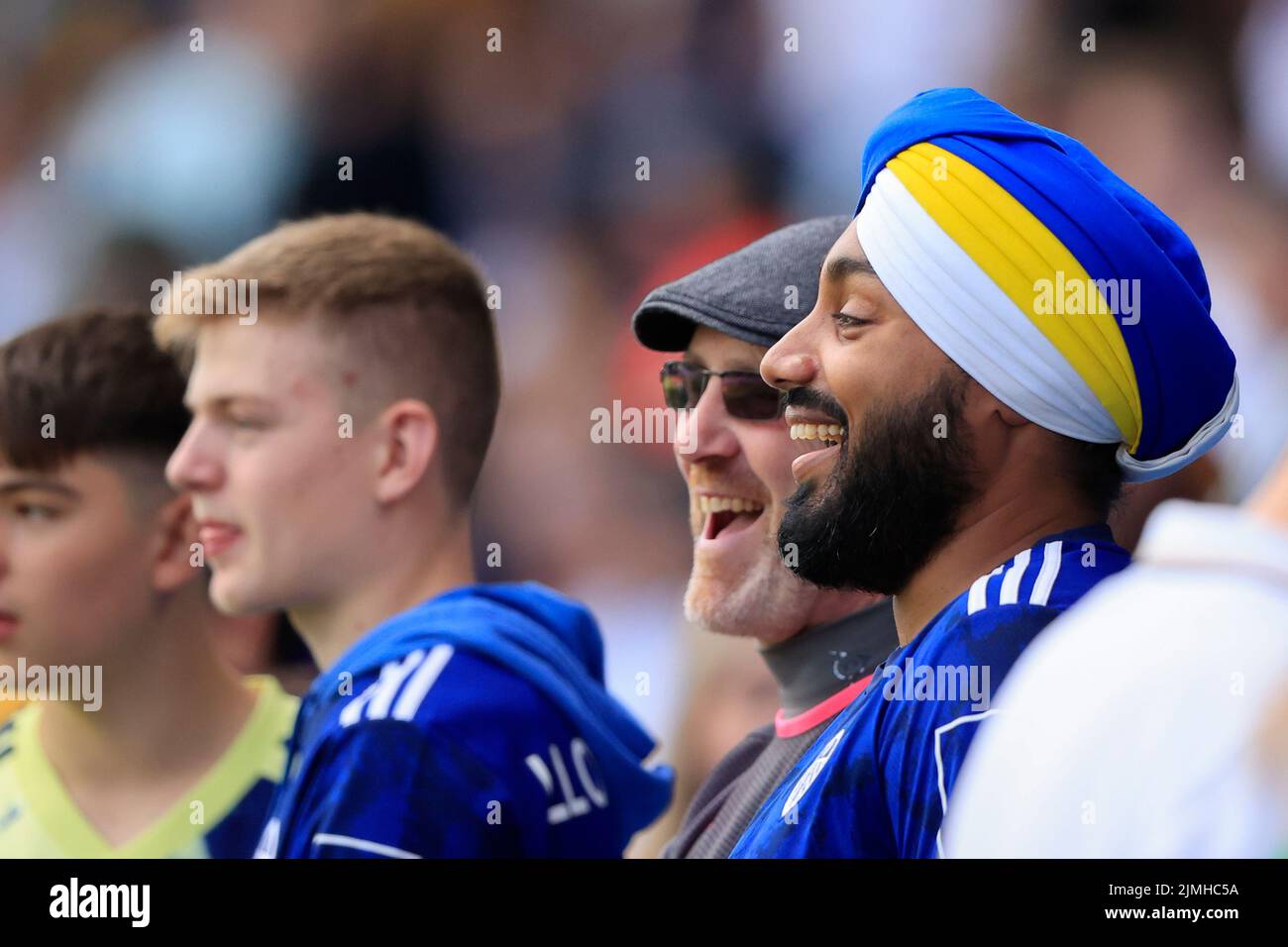 Leeds fan with turban hi-res stock photography and images - Alamy