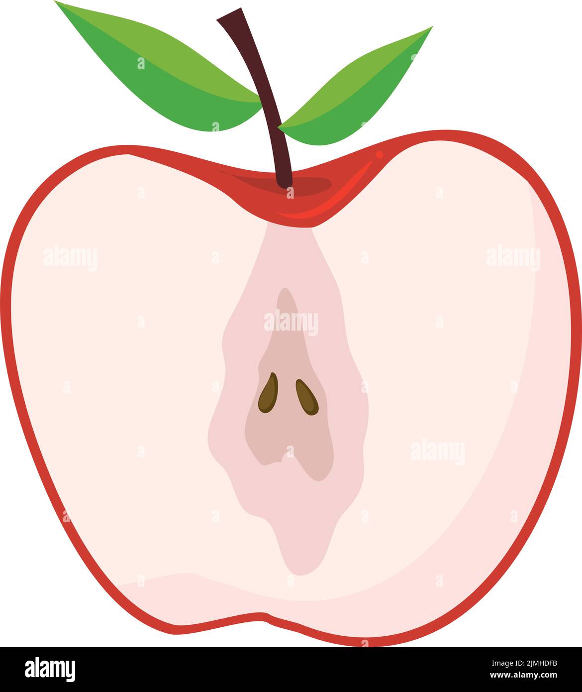 apple slice illustration Stock Vector Image & Art - Alamy