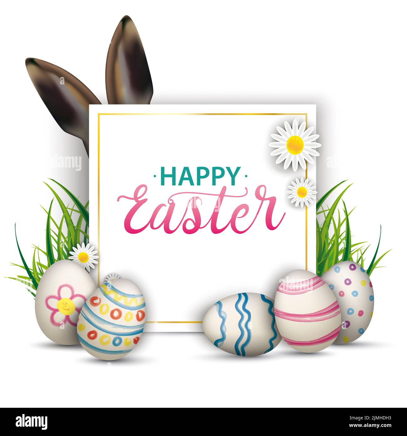 Daisy frame Cut Out Stock Images & Pictures - Alamy