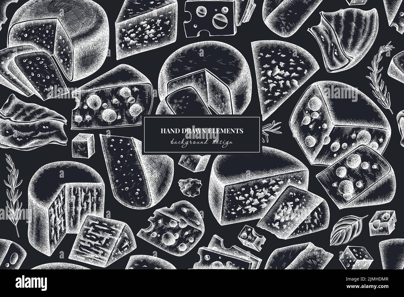 Cheese seamless pattern background design. Engraved style. Hand drawn ...