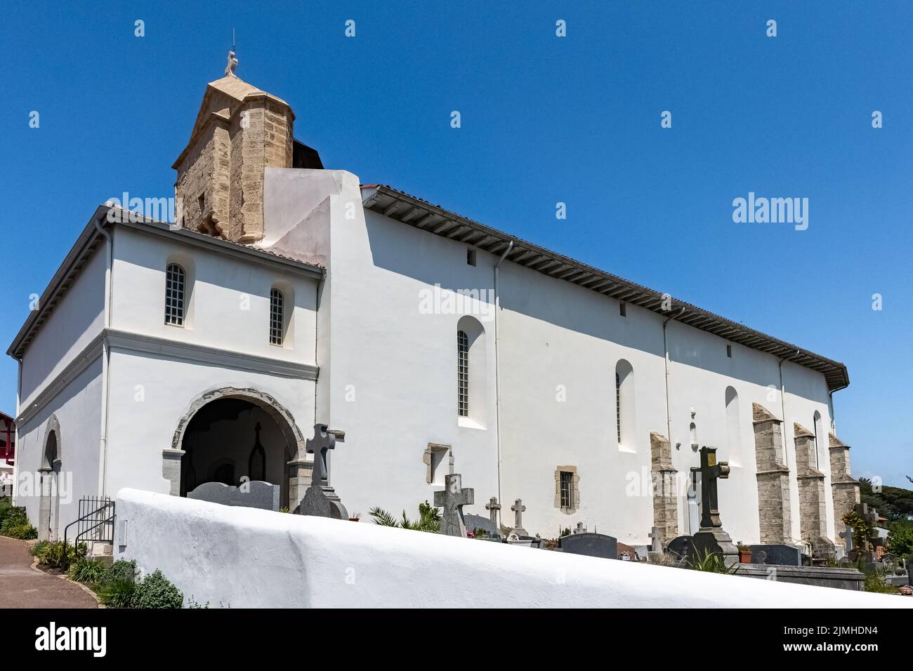 Bidart in the Basque Country, the Notre-Dame-de-l’Assomption church in ...