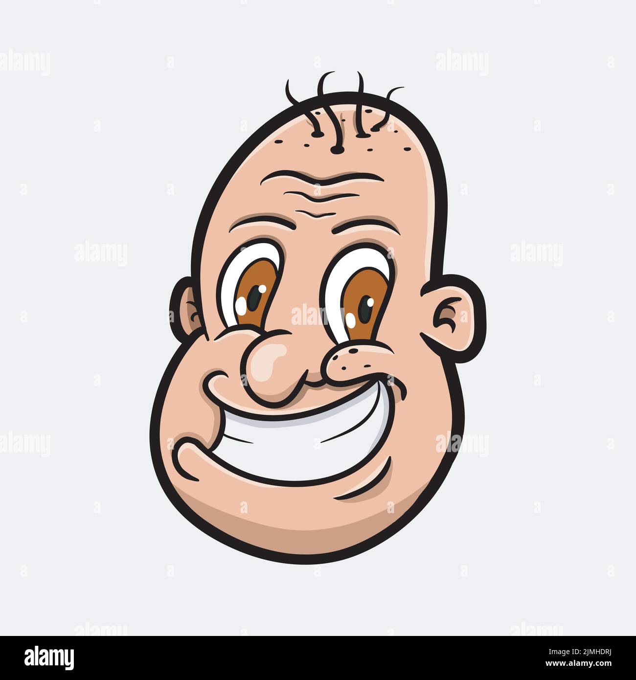 Cartoon funny bald man hi-res stock photography and images - Alamy