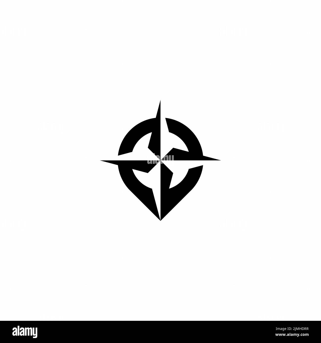 compass logo and location design vector Stock Vector Image & Art - Alamy