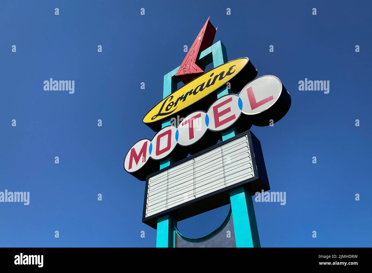 FRANCONIA, MN, USA - AUGUST 5, 2022: Lorraine Motel Sign Resisted at ...
