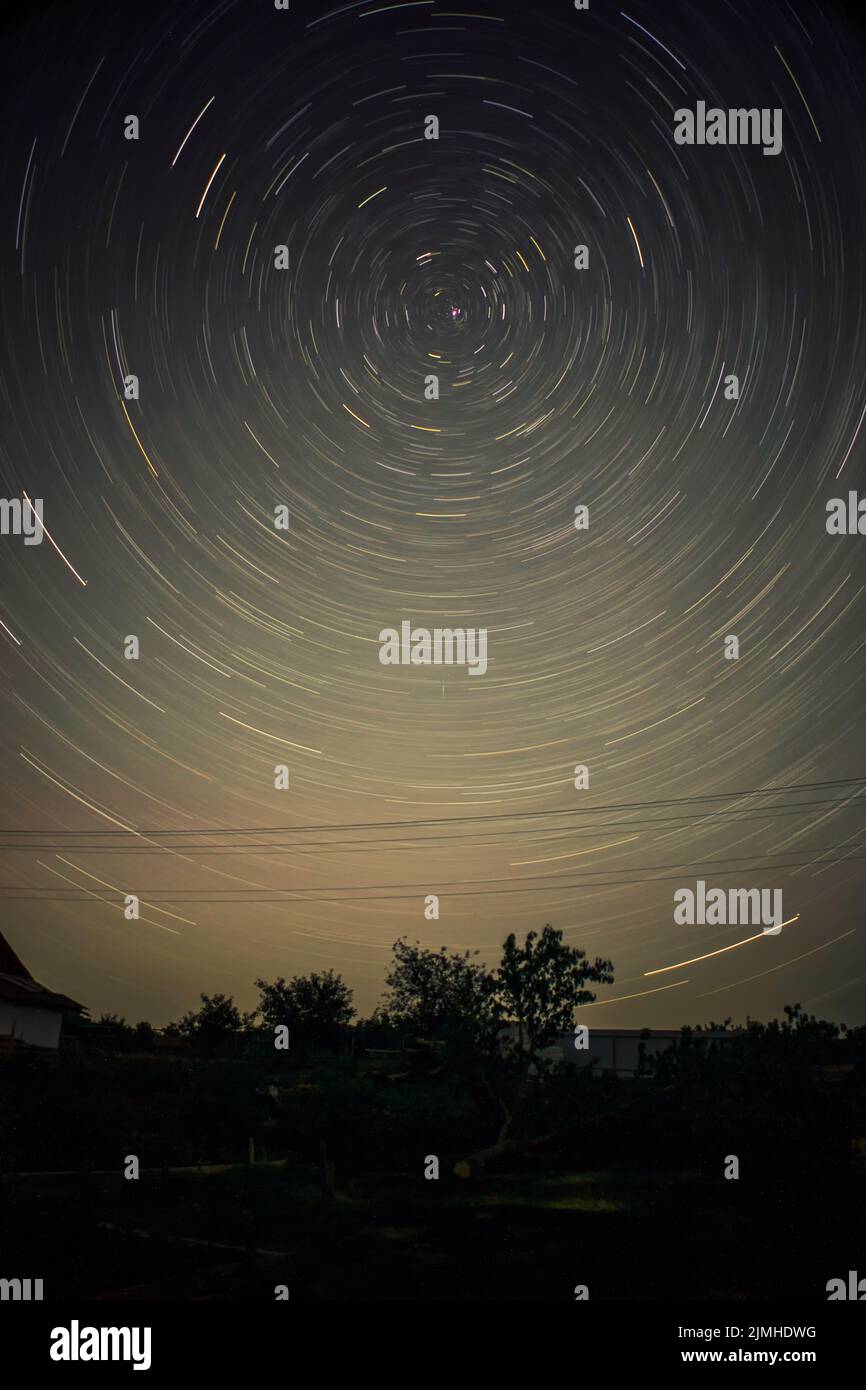 Trails stars background hi-res stock photography and images - Alamy