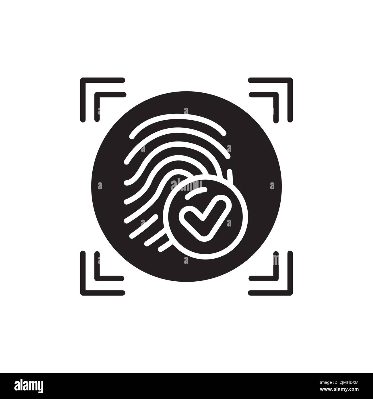 Fingerprint scan approved color line icon. ID and verifying person ... Fingerprint scan approved color line icon. ID and verifying person ...