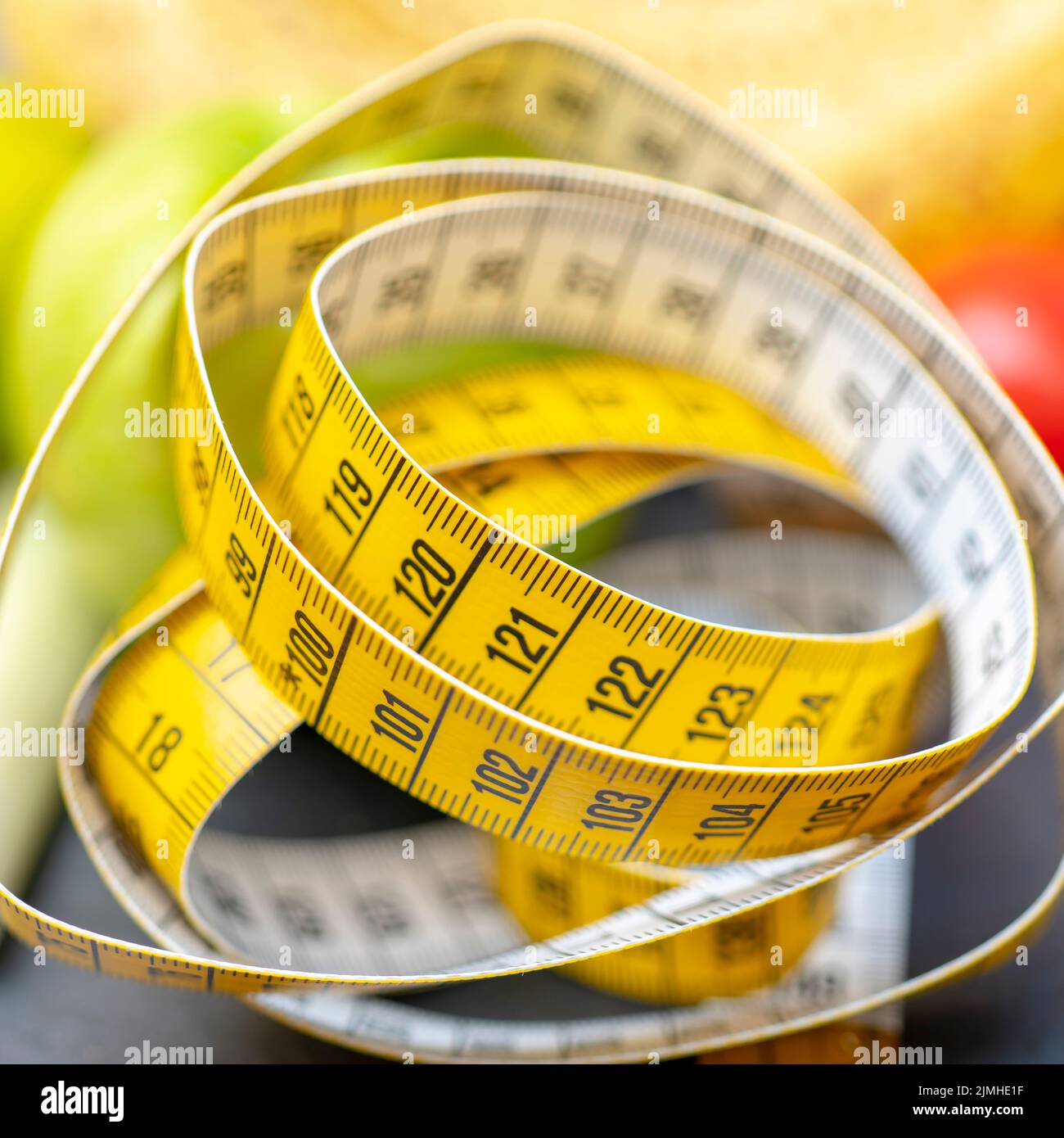 Measuring tape for measuring the circumference Stock Photo - Alamy