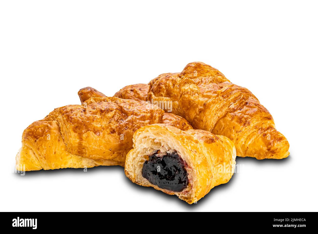 Whole and half croissant hi-res stock photography and images - Alamy