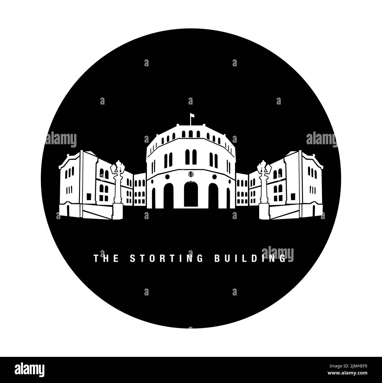 Norway parliament vector hi-res stock photography and images - Alamy