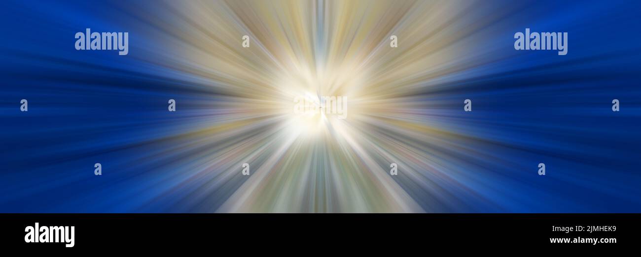 Dragon white and blue light perspective focused lines Convergence on ...