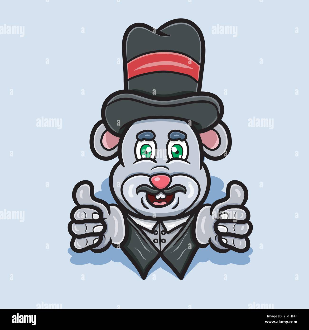 A vector illustration of a cartoon businessman mouse Stock Vector Image ...