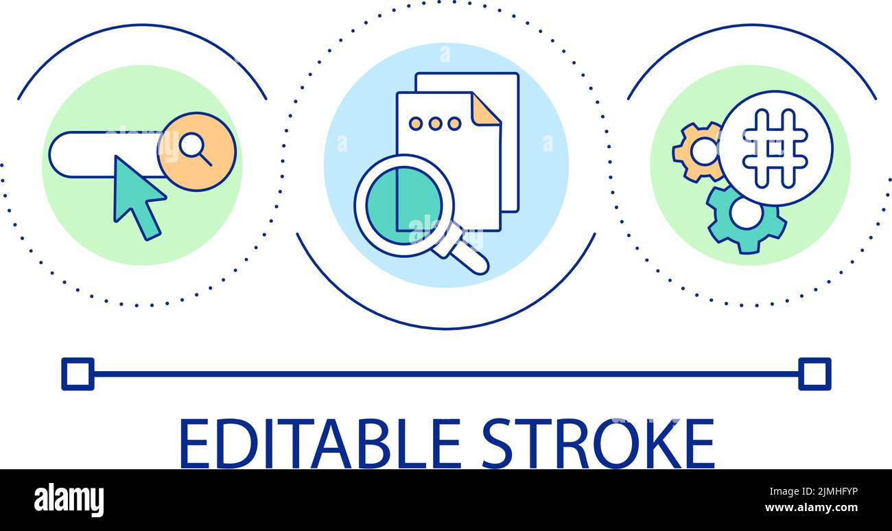 Search engine optimization loop concept icon Stock Vector Image & Art ...