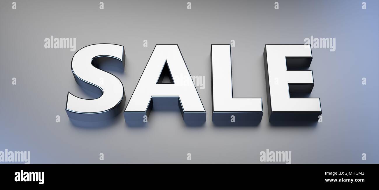 Sale percent symbol in front of background - 3D Illustration Stock ...