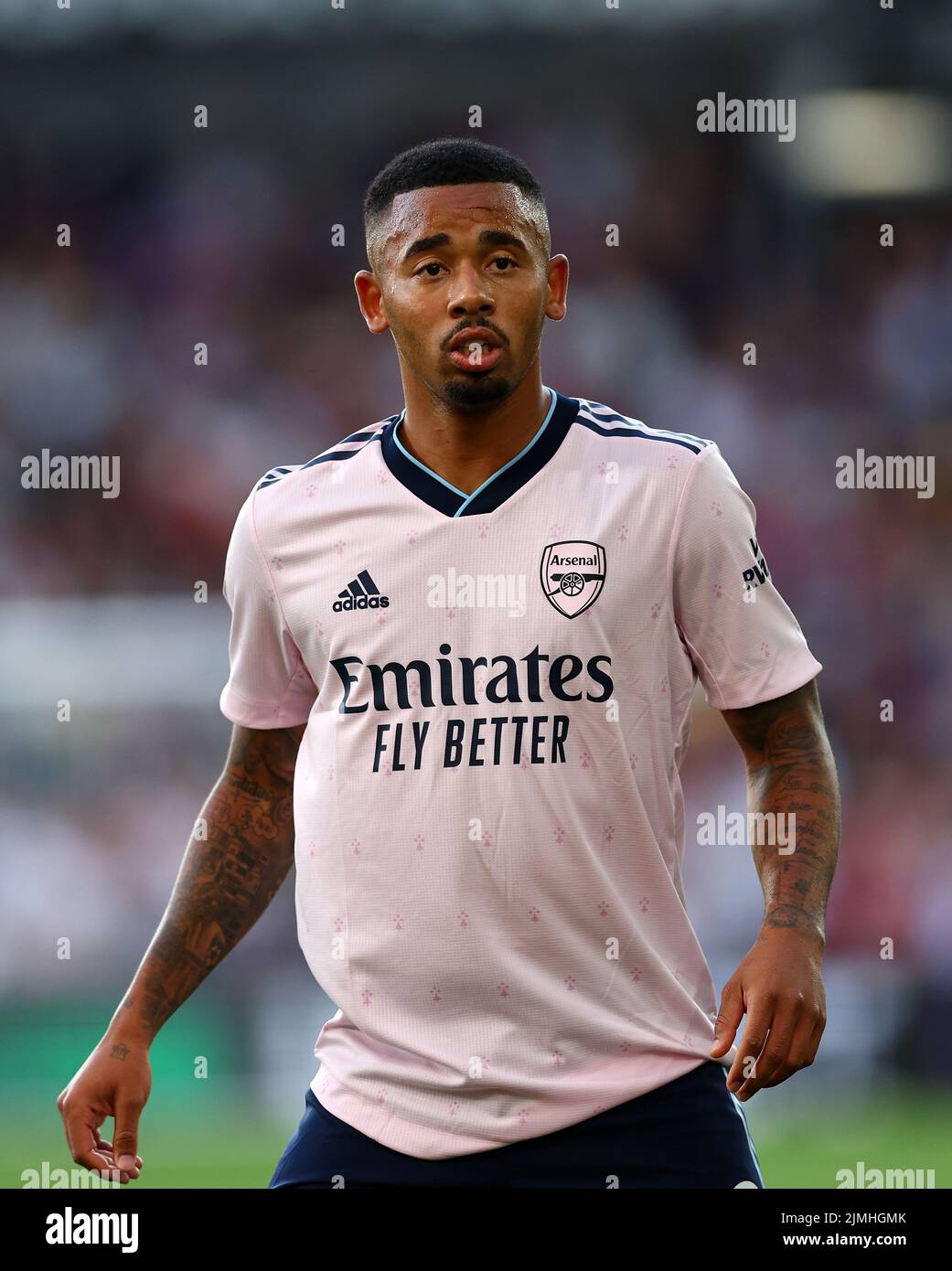 London, England, 5th August 2022. Gabriel Jesus of Arsenal during the ...