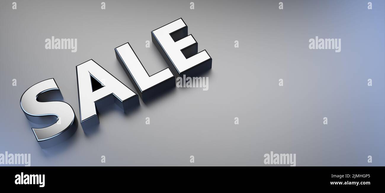 Sale percent symbol in front of background - 3D Illustration Stock ...