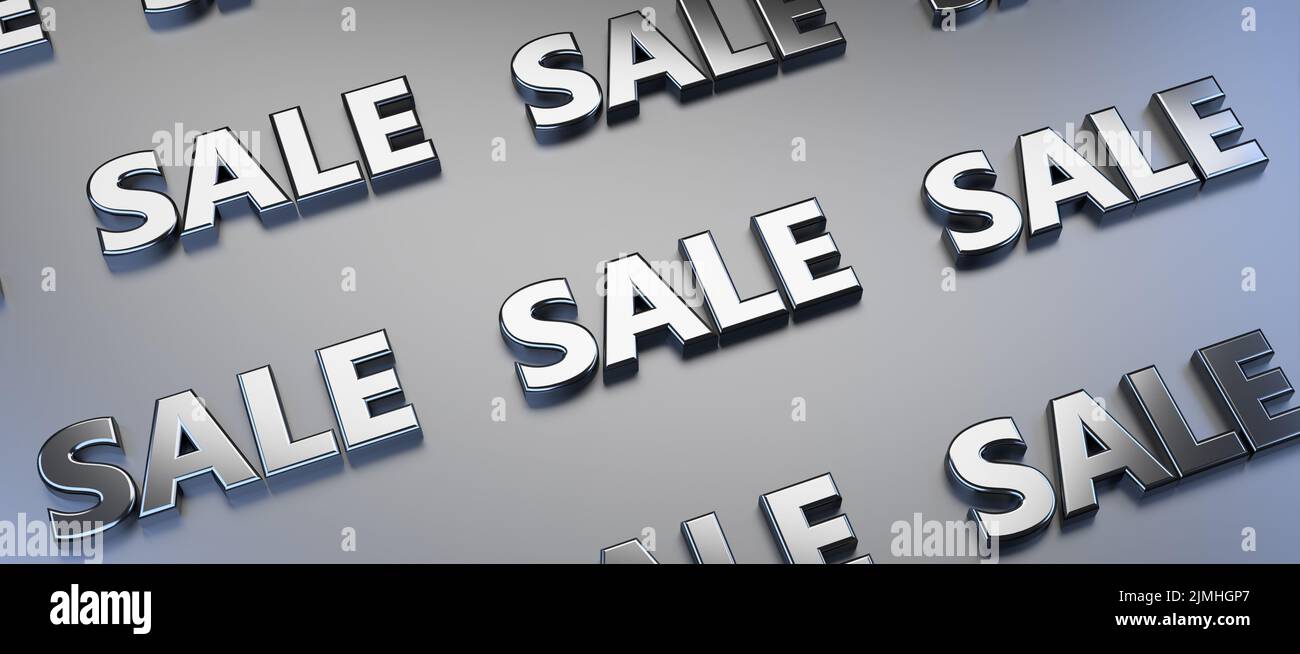 Sale percent symbol in front of background - 3D Illustration Stock ...
