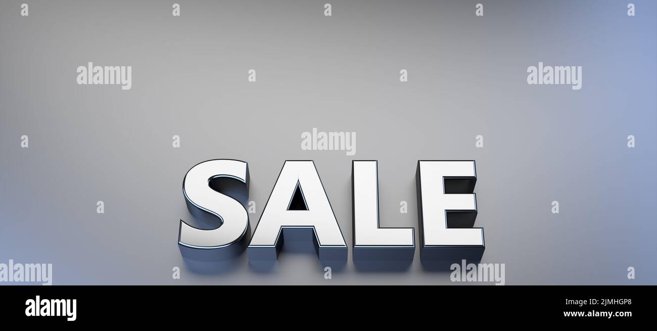 Sale percent symbol in front of background - 3D Illustration Stock ...