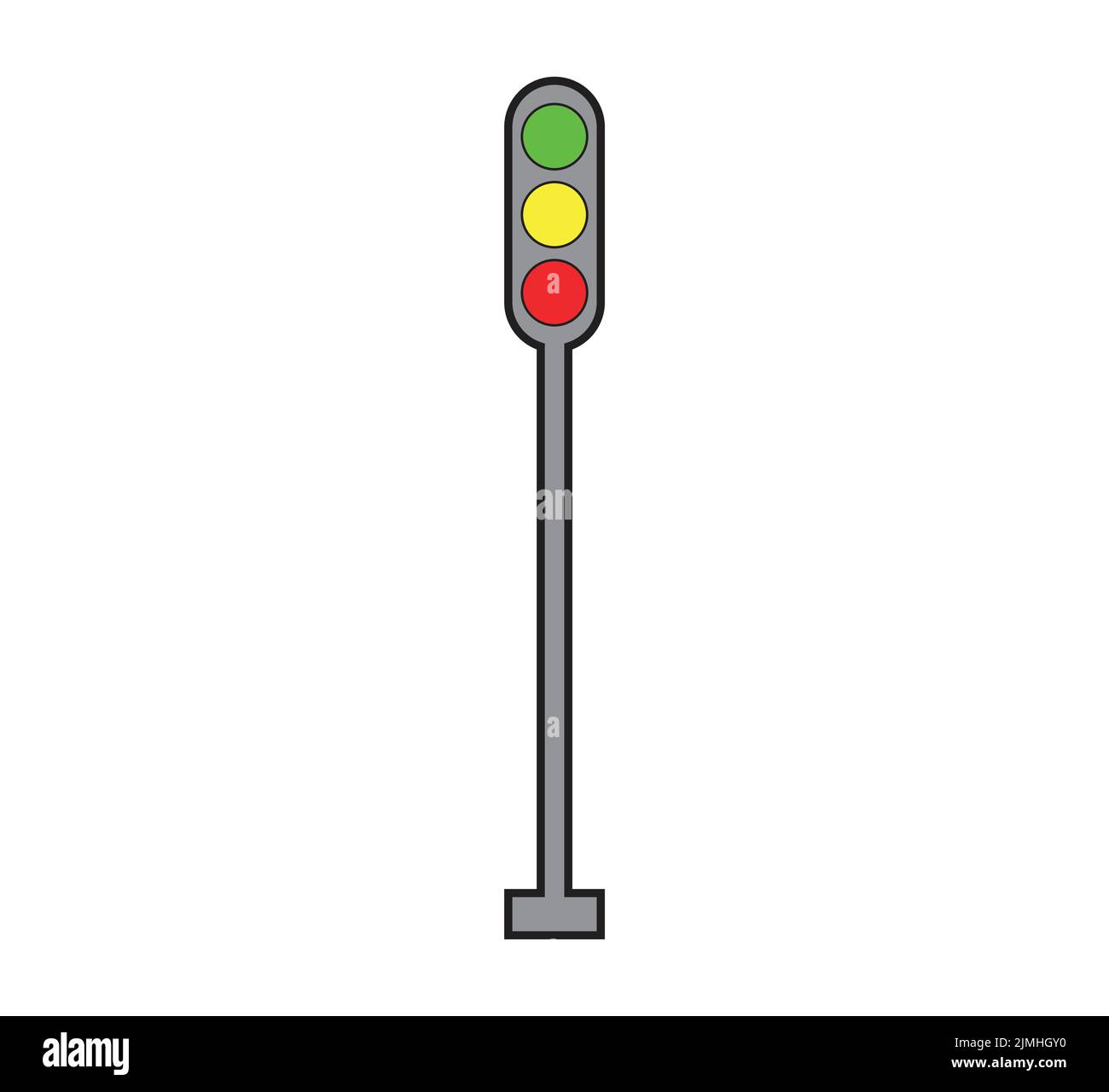 A traffic light post on a white background Stock Vector Image & Art - Alamy