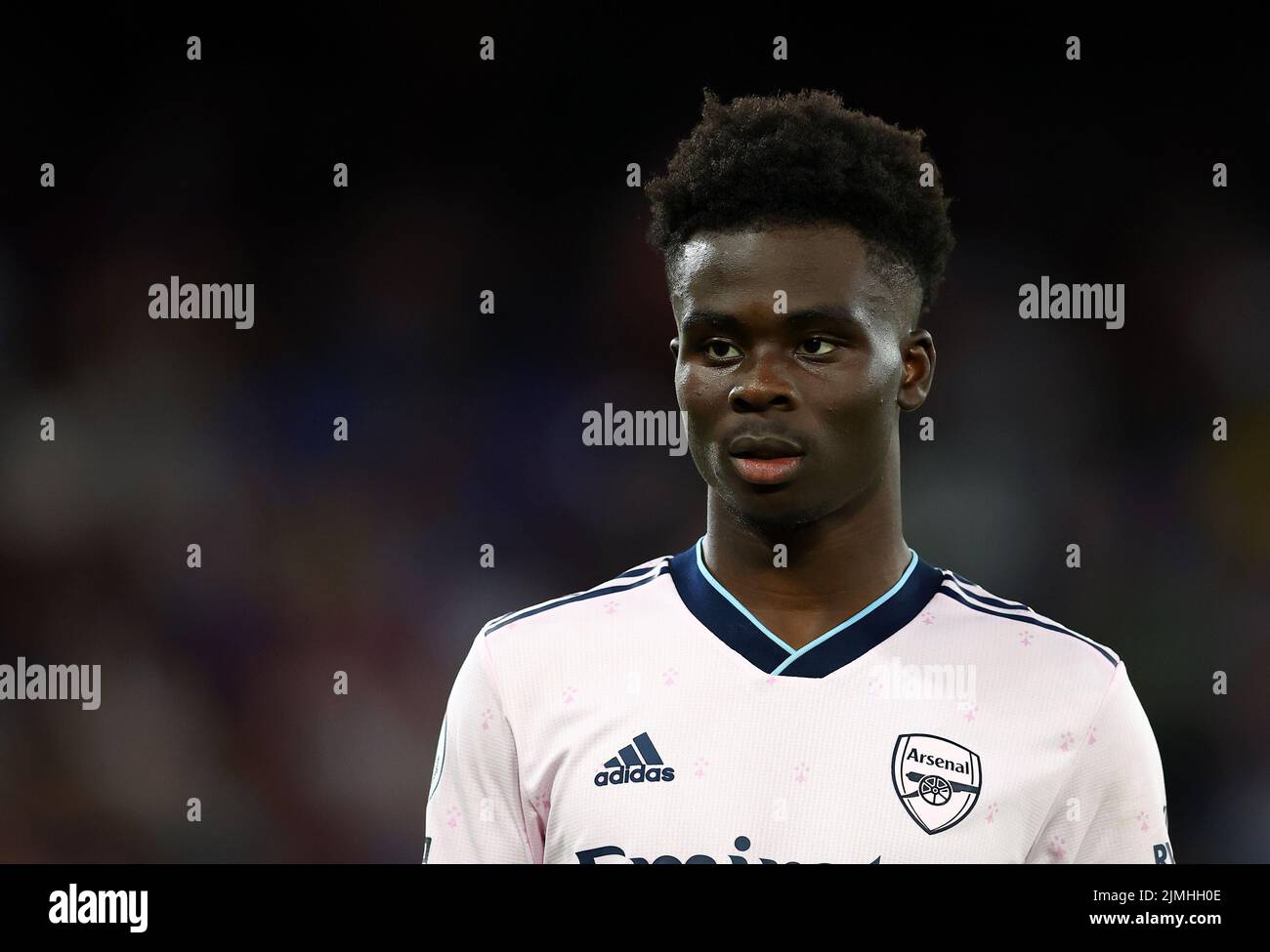 London, England, 5th August 2022. Bukayo Sako of Arsenal during the ...