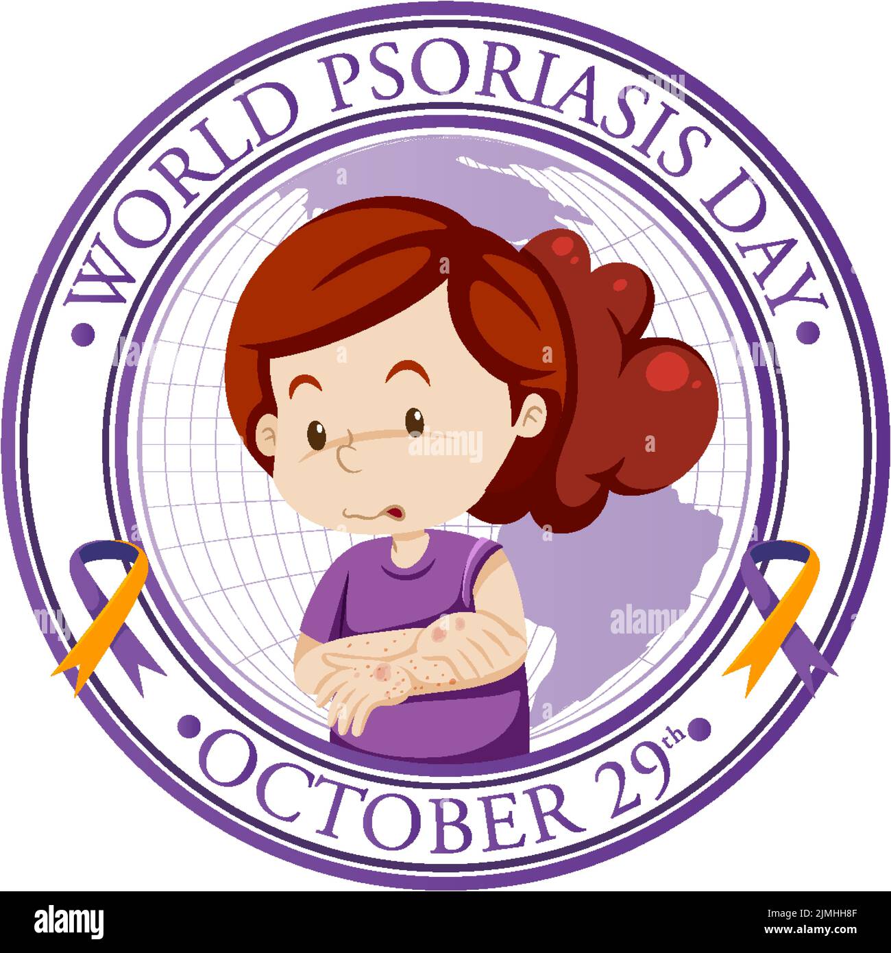 World Psoriasis Day Banner Design illustration Stock Vector Image & Art ...