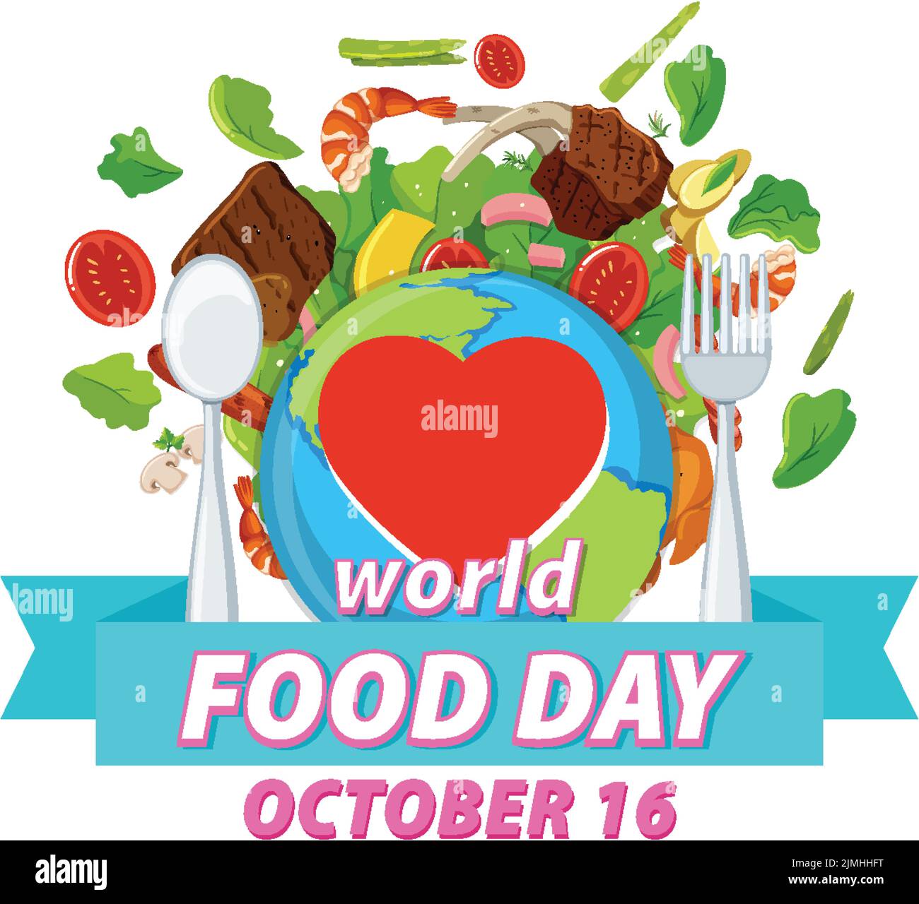 World Food Day Banner Template illustration Stock Vector Image & Art ...