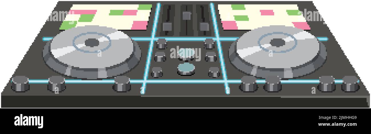 Music DJ controller icon on white background illustration Stock Vector ...