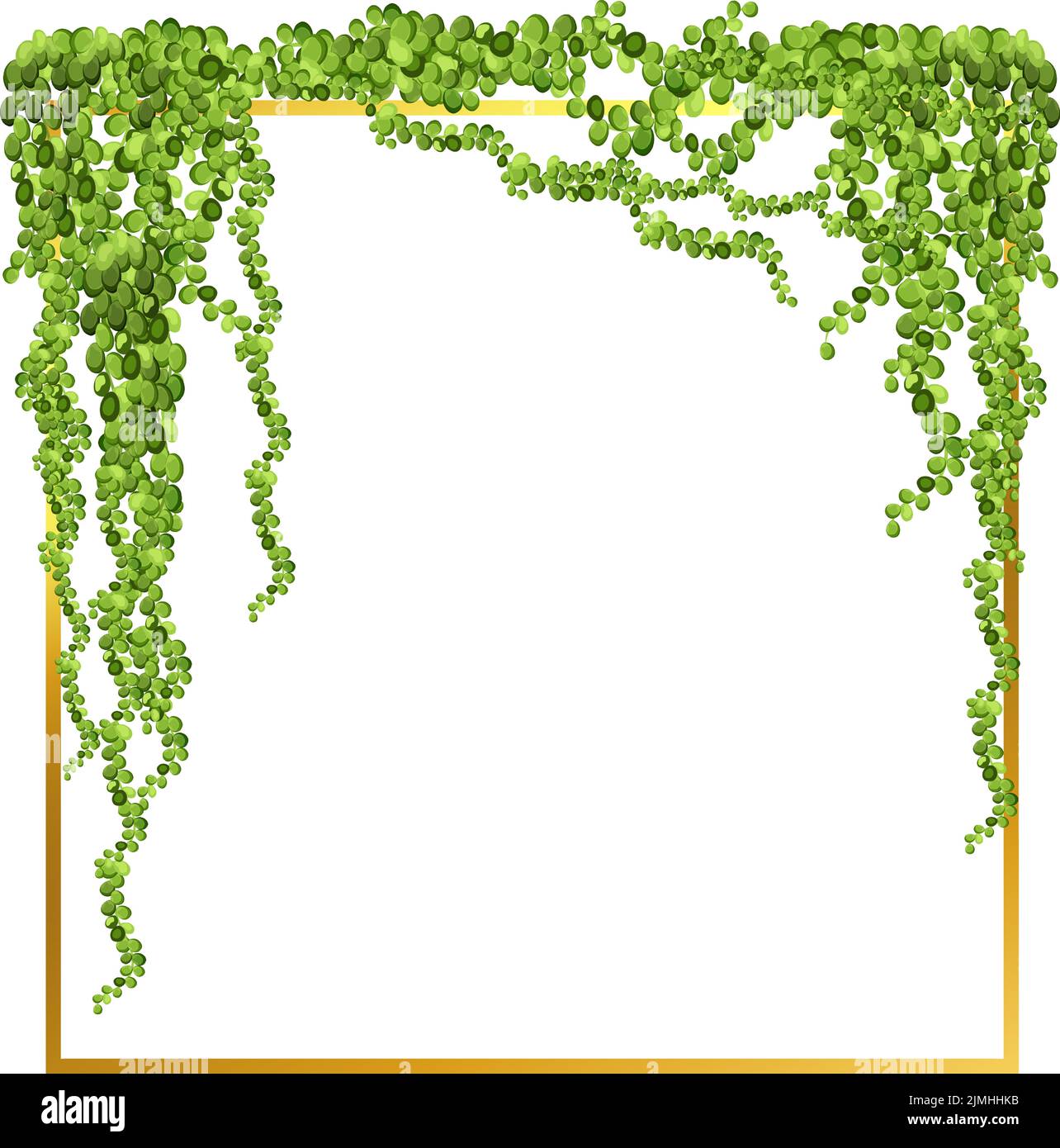 Abstract invitation design with leaves, tvigs and geometric frame ...