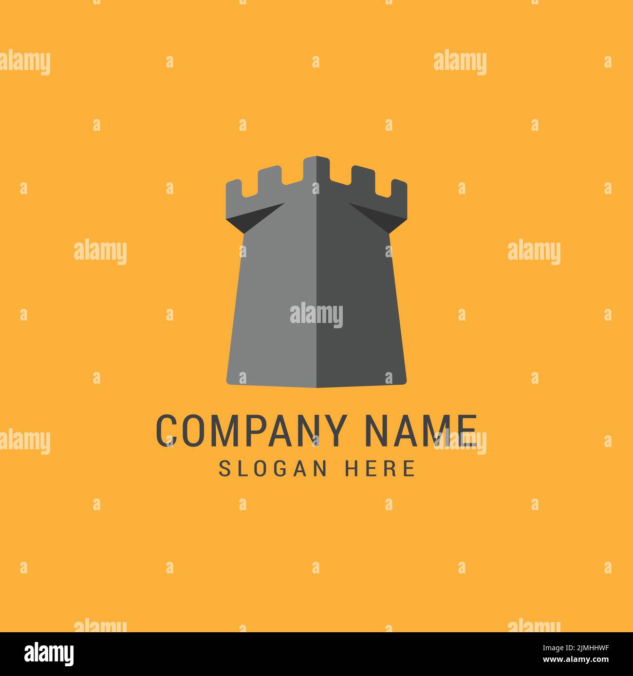 tower logo icon design template luxury premium Stock Vector Image & Art ...