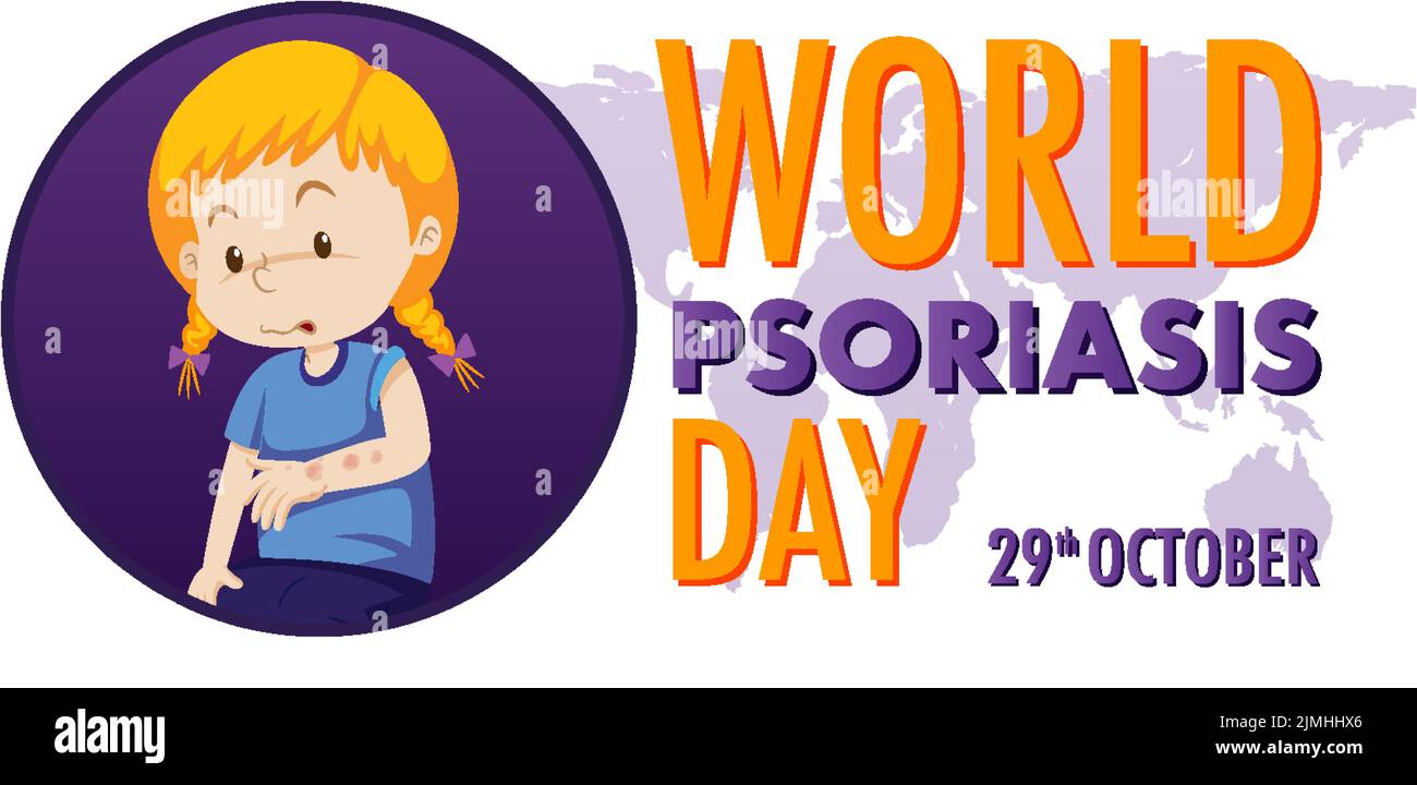World Psoriasis Day Banner Design illustration Stock Vector Image & Art ...