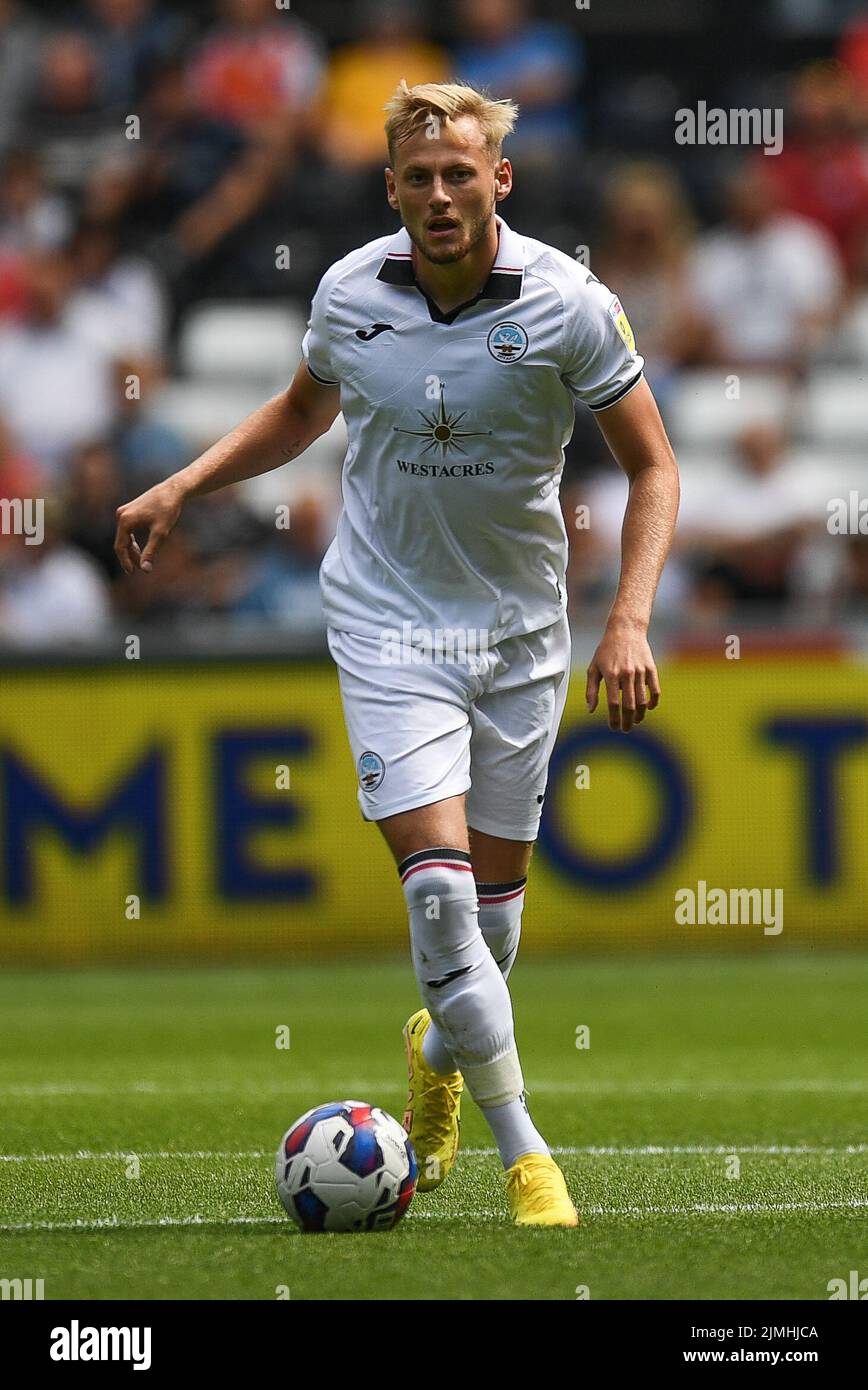 Swansea, UK. 06th Aug, 2022. Harry Darling (6) of Swansea City during ...