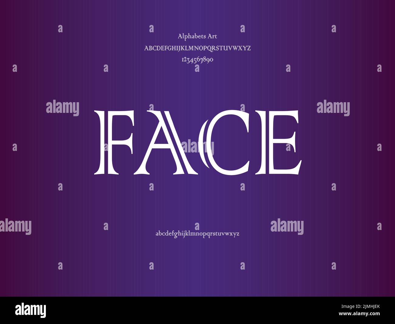 Elegant alphabet letters font and number. Typography uppercase and ...