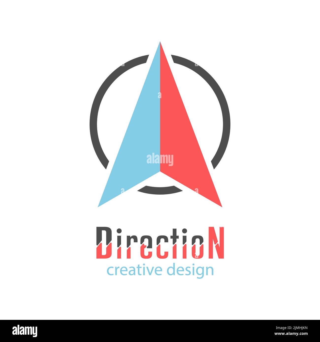 Navigation Abstract Compass Arrow Navigation Direction Illustration