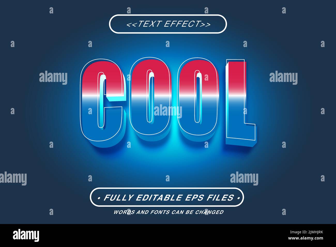 A vector design of A wallpaper with "COOL" word with red and blue on a ...