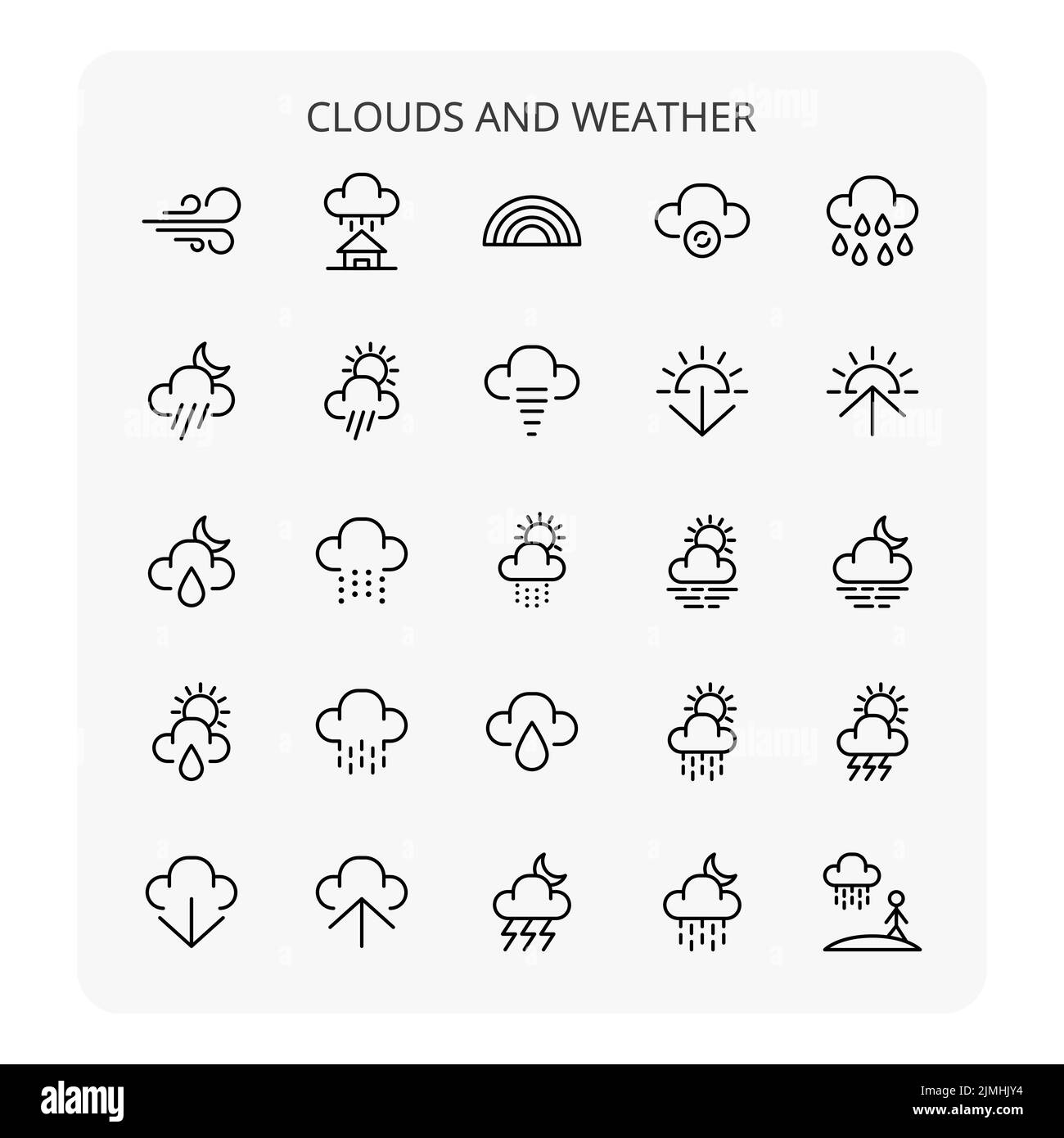 Weather Symbols Black And White