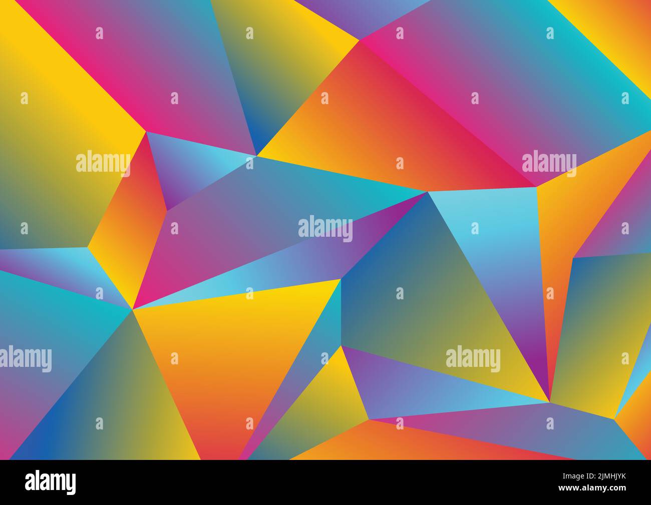 Colorful tech low poly splinters abstract background. Polygonal vector ...