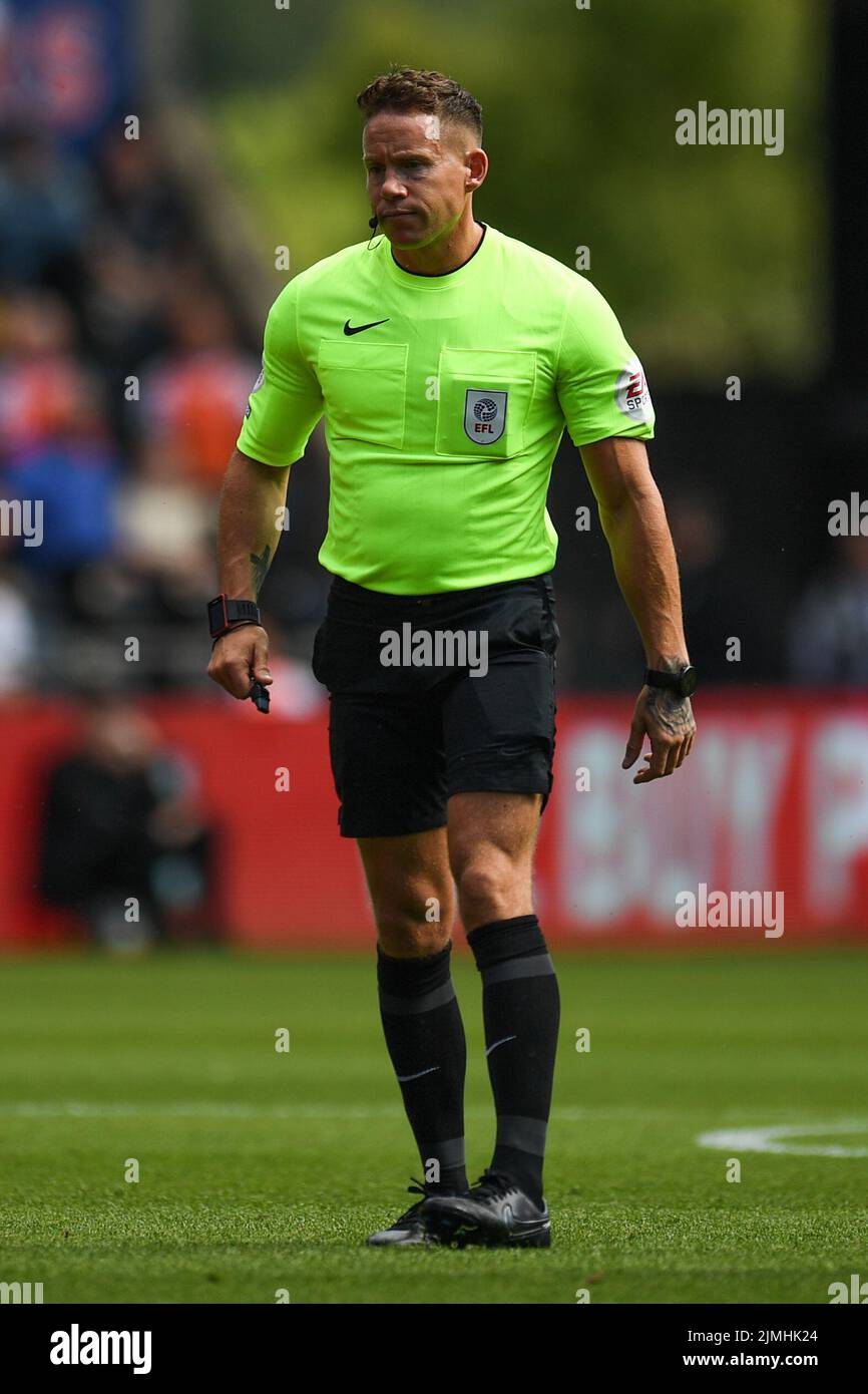 referee , Steve Martin, during the game Stock Photo - Alamy