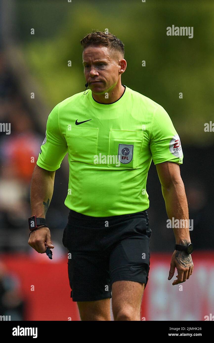 referee , Steve Martin, during the game Stock Photo - Alamy