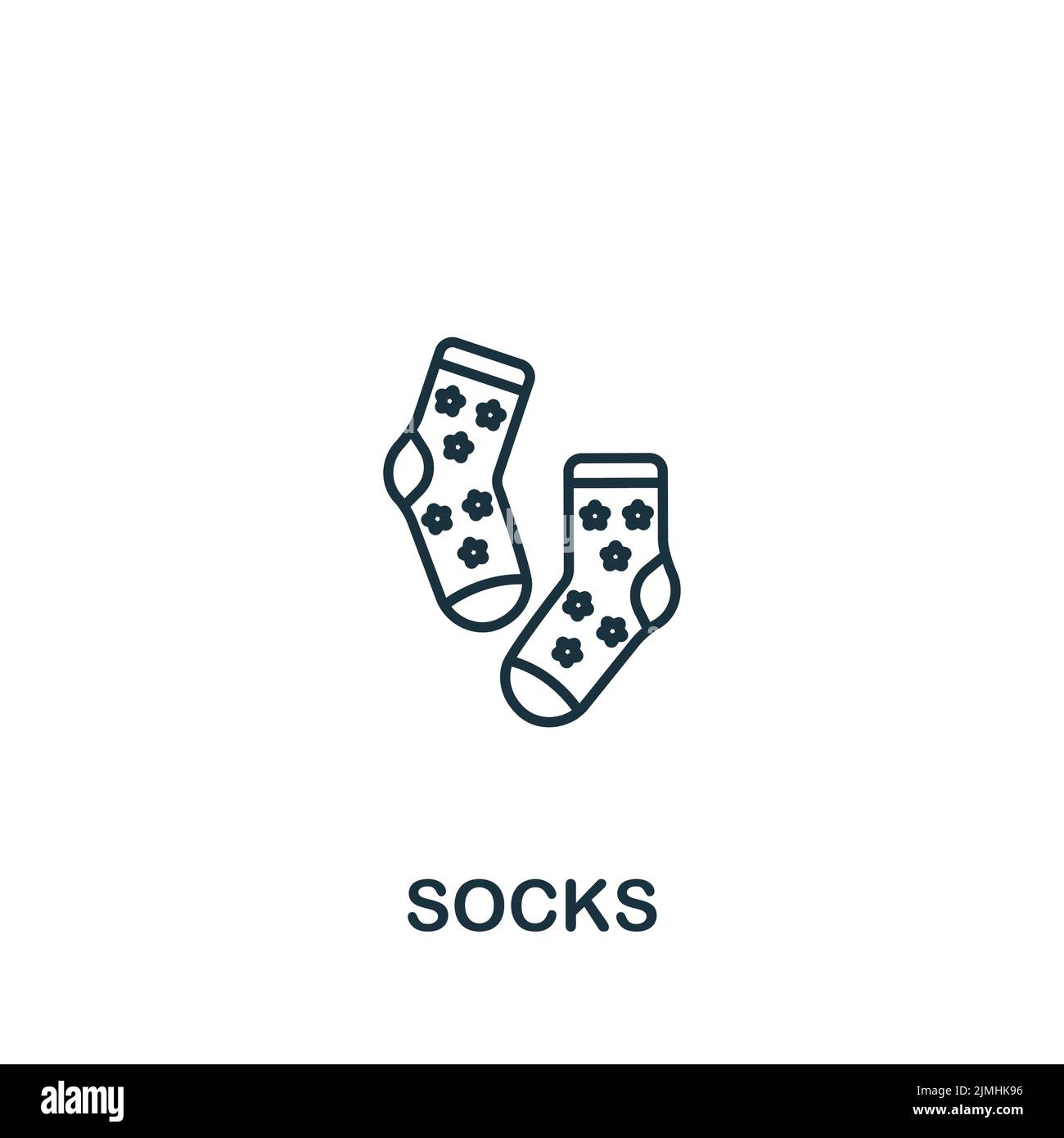 Socks icon. Monochrome simple Clothes icon for templates, web design ... Socks icon. Monochrome simple Clothes icon for templates, web design ...