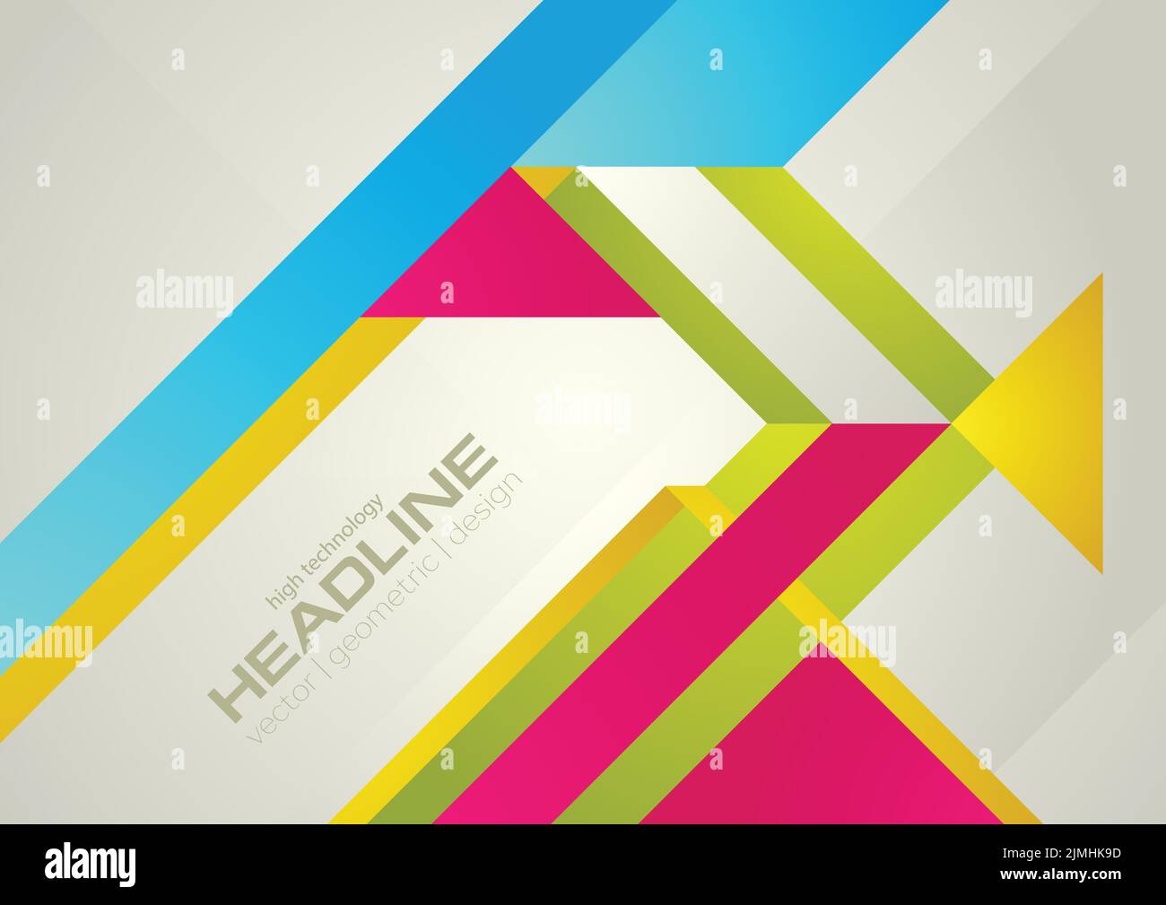 Hi-tech colorful geometric minimal abstract background. Vector ...