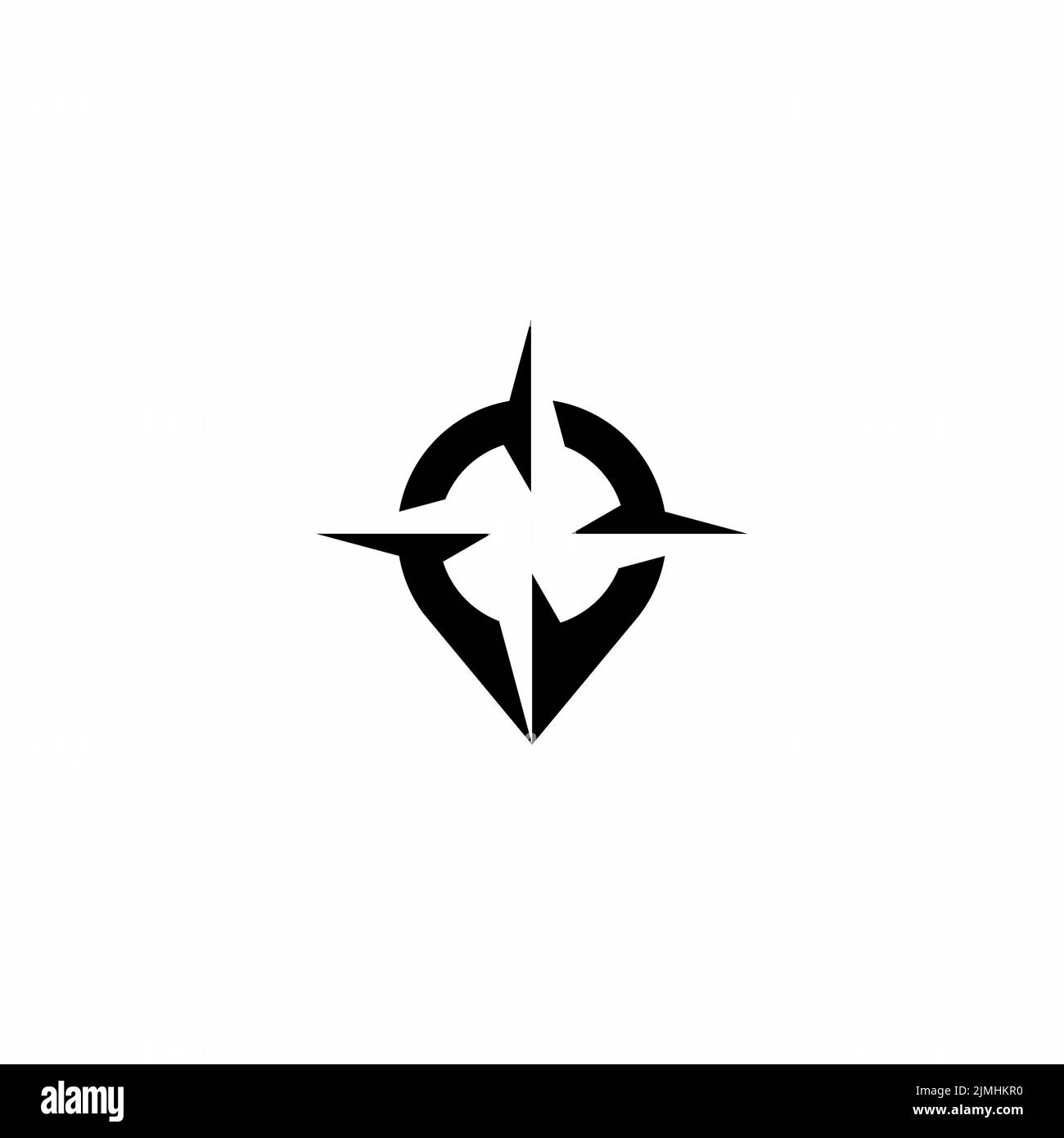 compass logo and location design vector Stock Vector Image & Art - Alamy