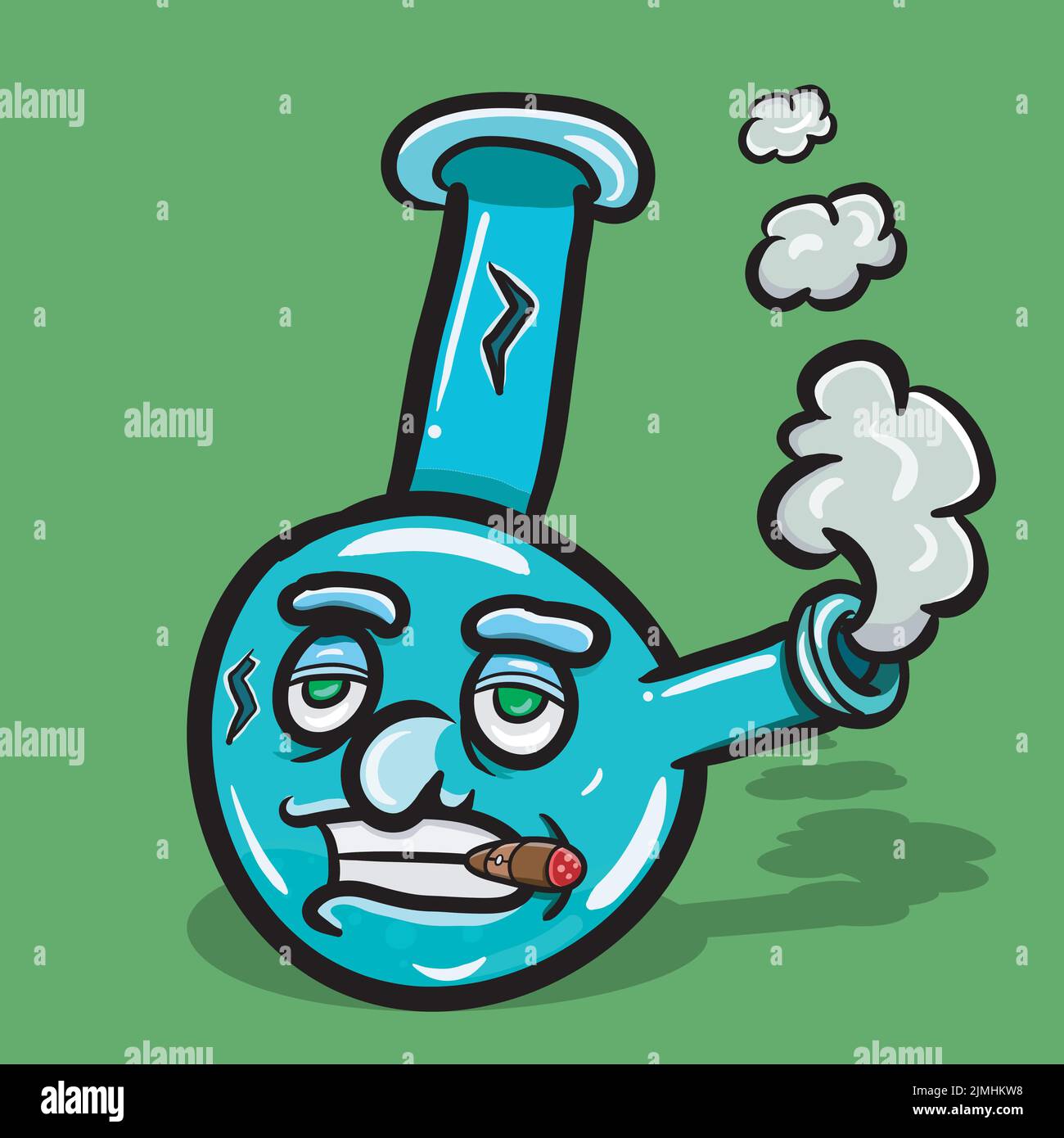 A Vector Illustration Mascot cartoon character of Mascot of Bong ...