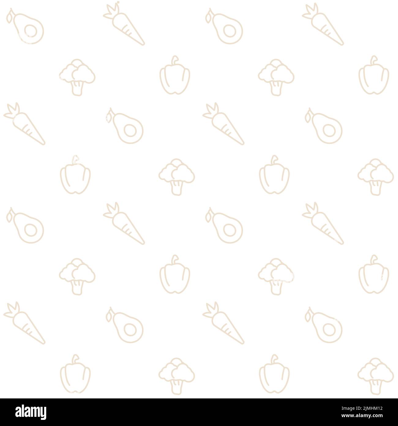 Seamless vegetable pattern linear Stock Vector Images - Alamy